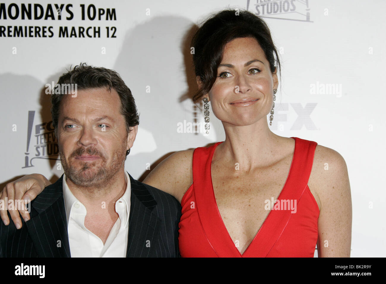 EDDIE IZZARD & MINNIE DRIVER THE RICHES TV PREMIERE CENTURY CITY LOS ...