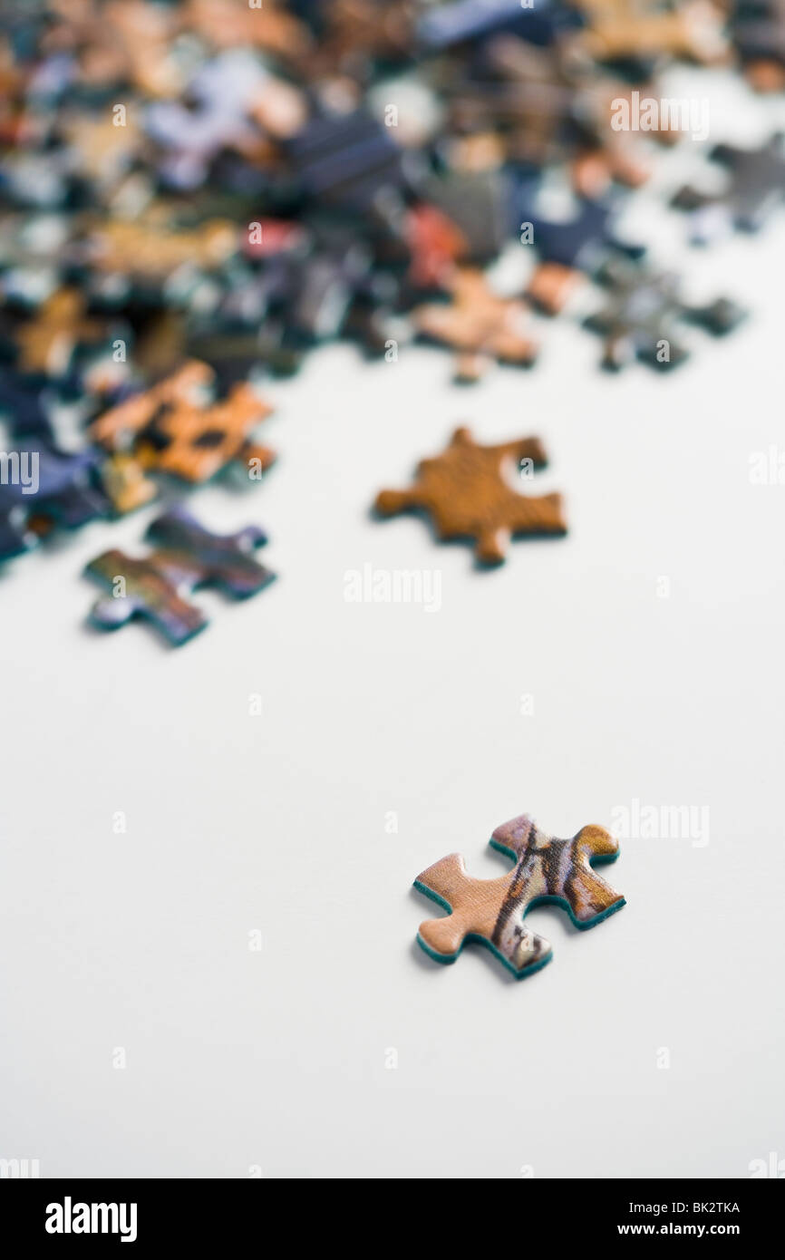 Lots of jigsaw pieces Stock Photo - Alamy