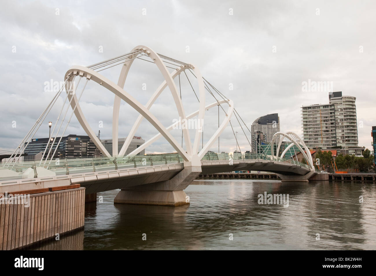 Seafarers Bridge across the Yarra River in Melbourne, Australia Stock ...