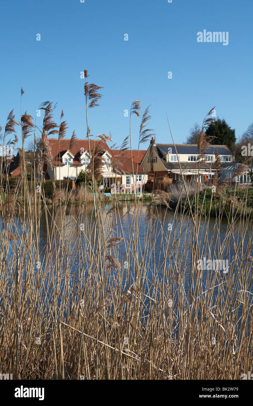 Great Britain England Suffolk River Stour Valley Nayland Village River ...