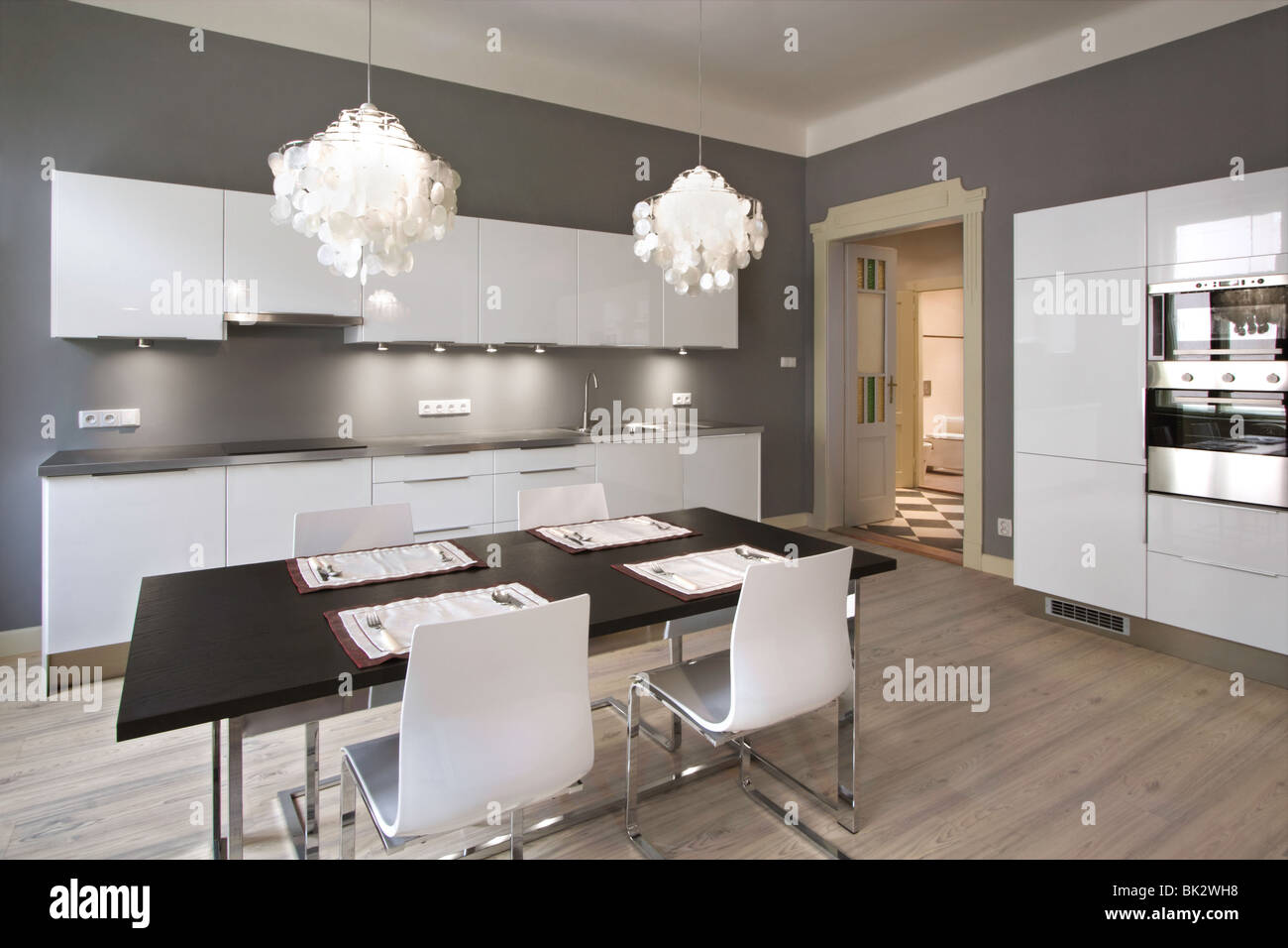 Kitchen table chair pattern hi-res stock photography and images - Alamy