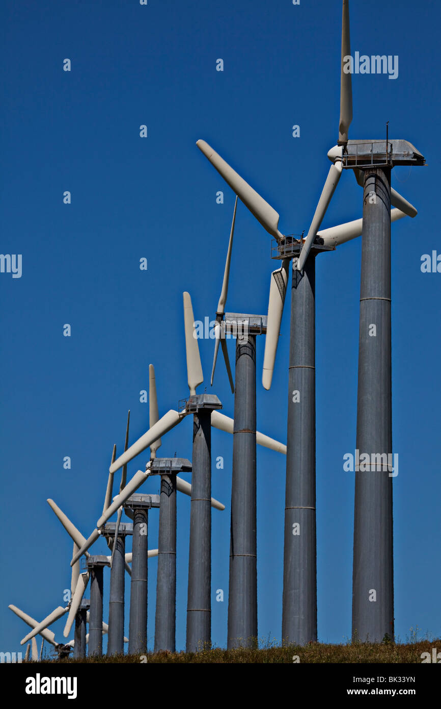 Windmills turbines generating electric power hi-res stock photography ...
