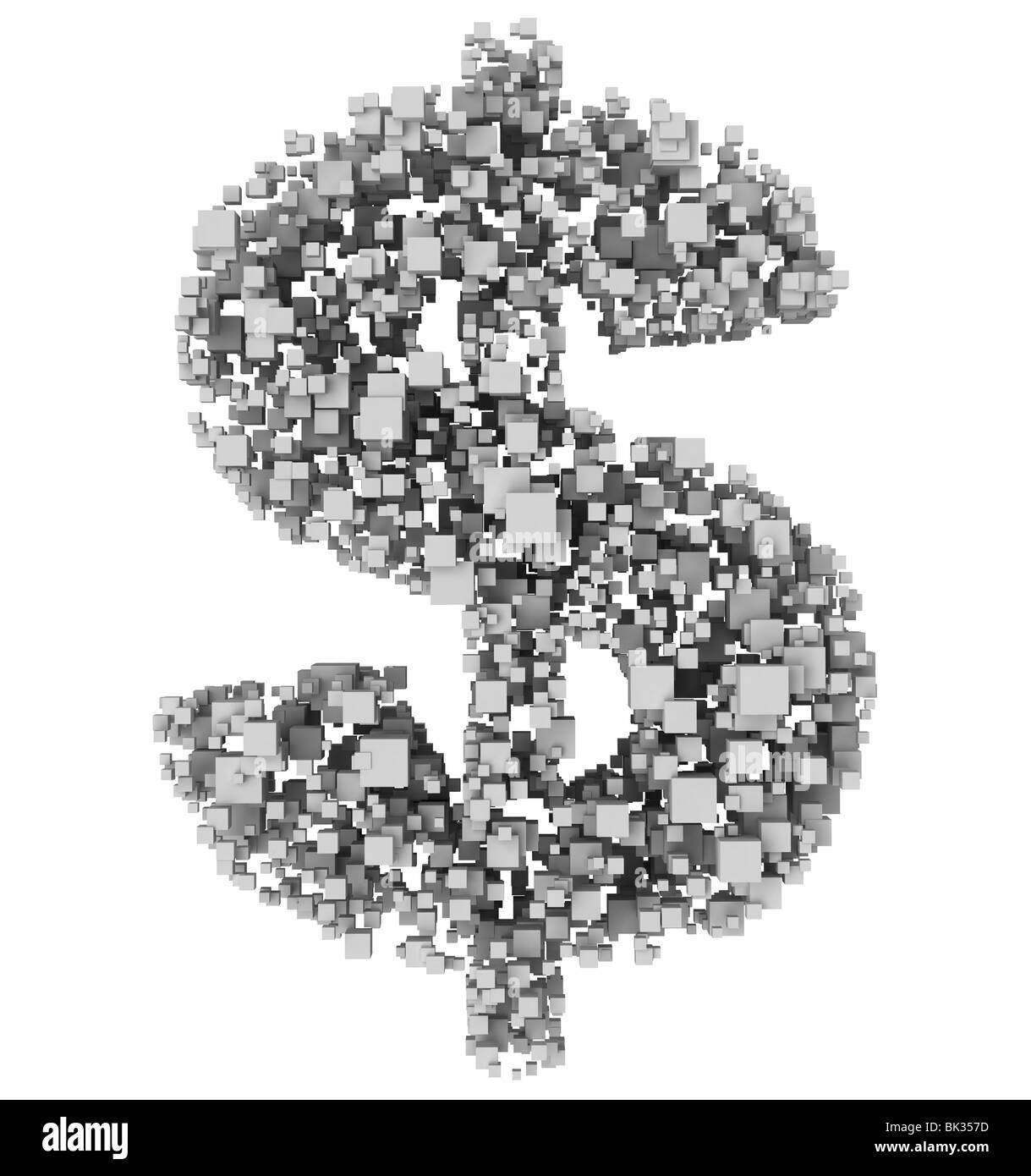 dollar from cubes Stock Photo - Alamy