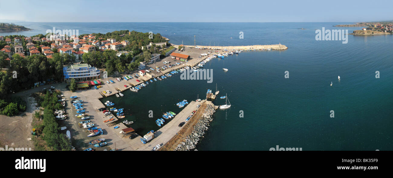 Aerial view of Tsarevo at the Black Sea coast Stock Photo - Alamy