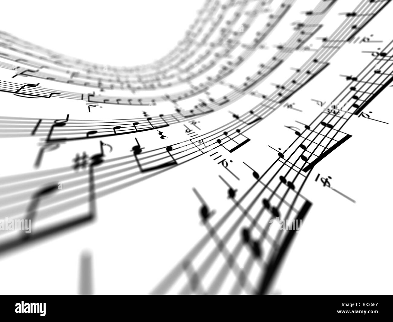 3d music notes Stock Photo - Alamy