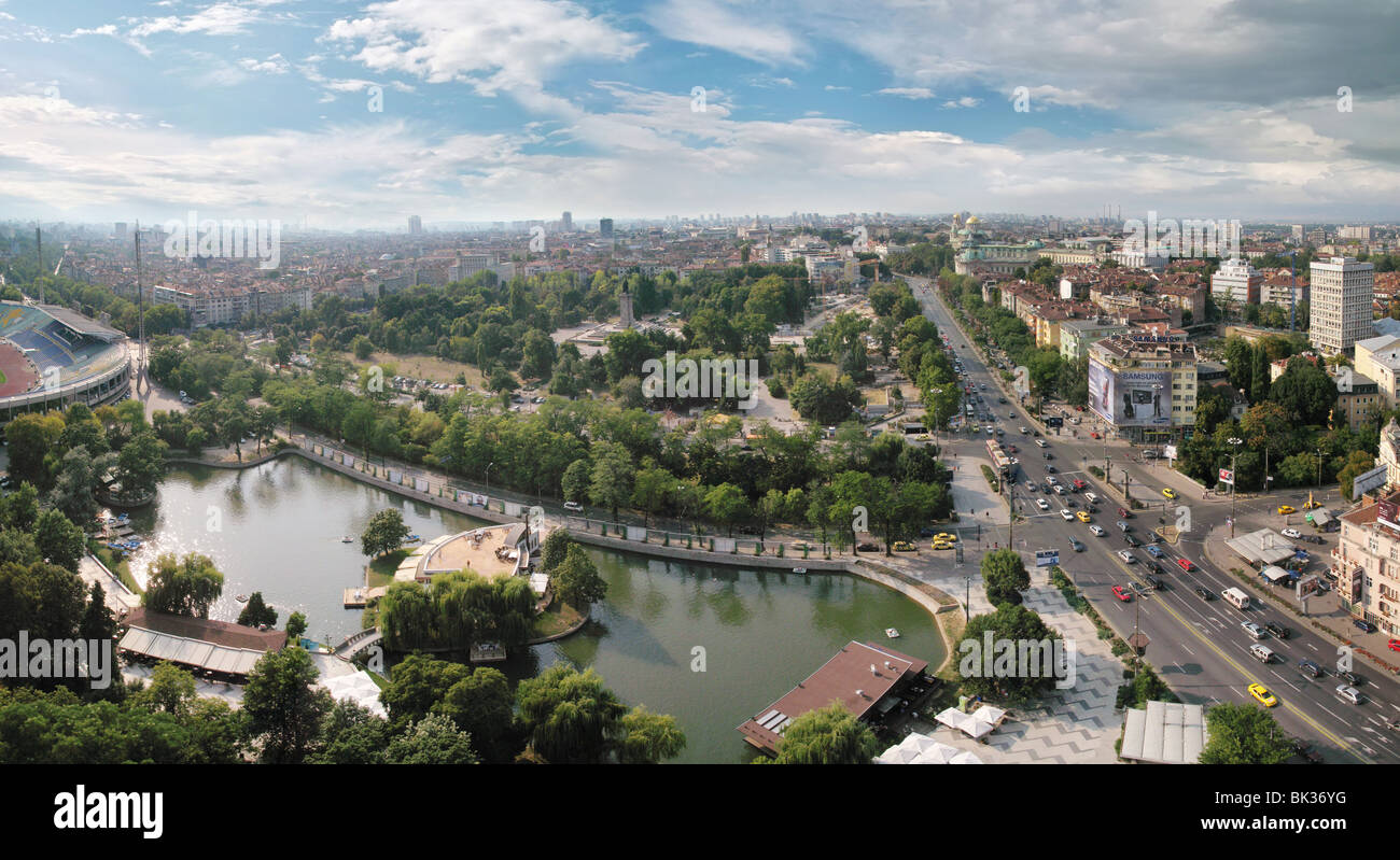 Aerial view of Sofia city center Stock Photo - Alamy