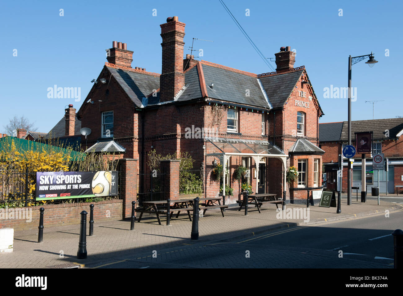 The Prince Public House Crowthorne Berkshire UK Stock Photo - Alamy