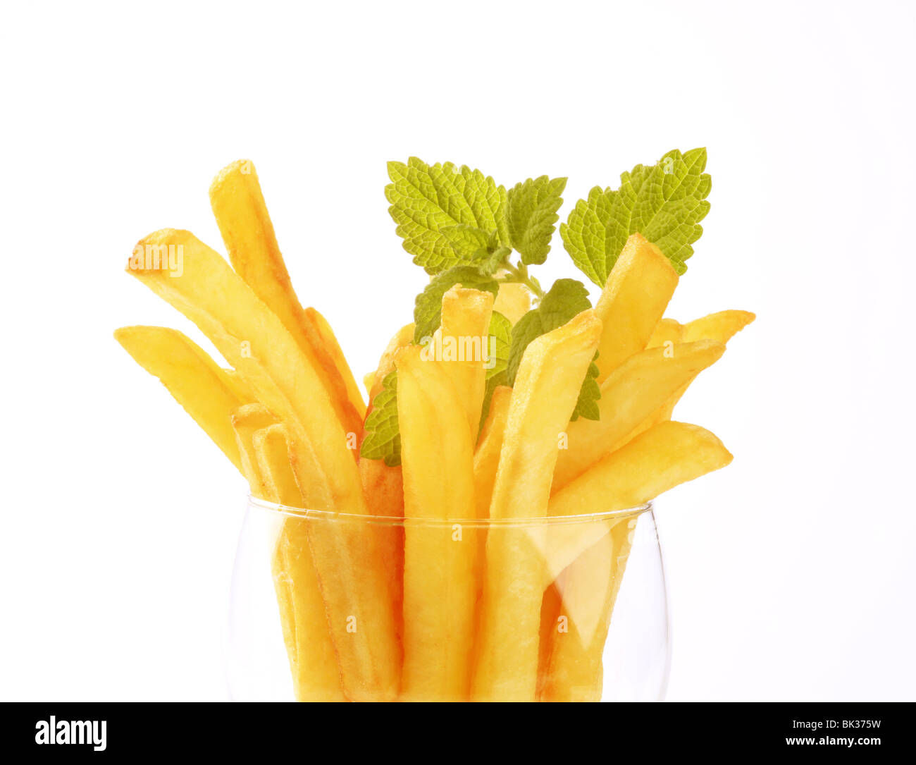 French fries in a glass Stock Photo - Alamy