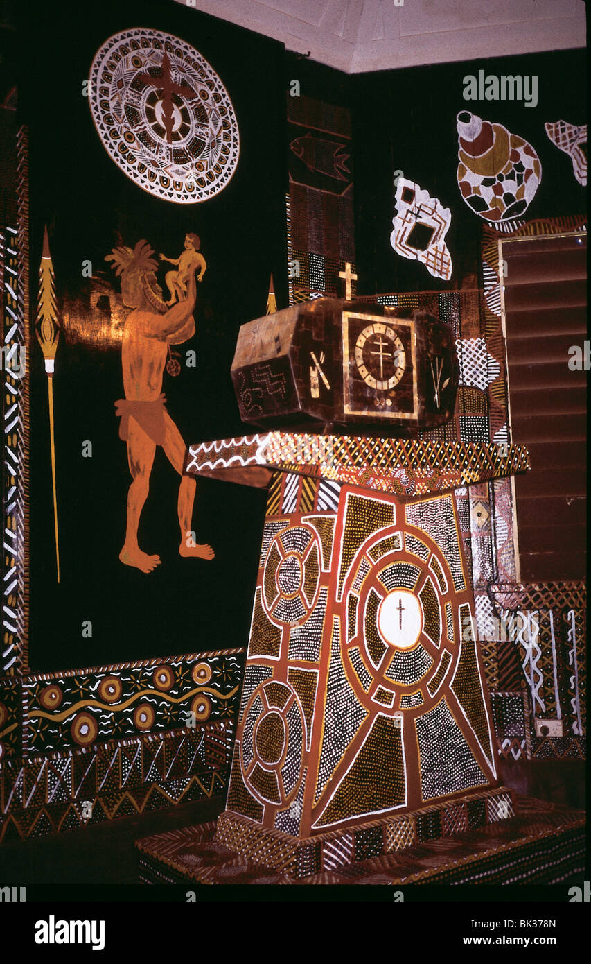 Christian alter in the Tiwi Islands of Australia Stock Photo - Alamy