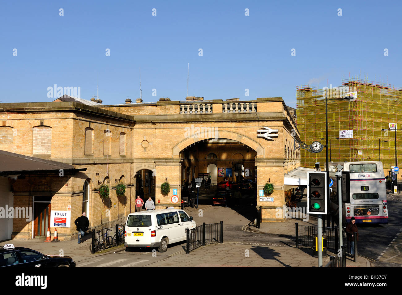 York main railway train station York UK Stock Photo - Alamy