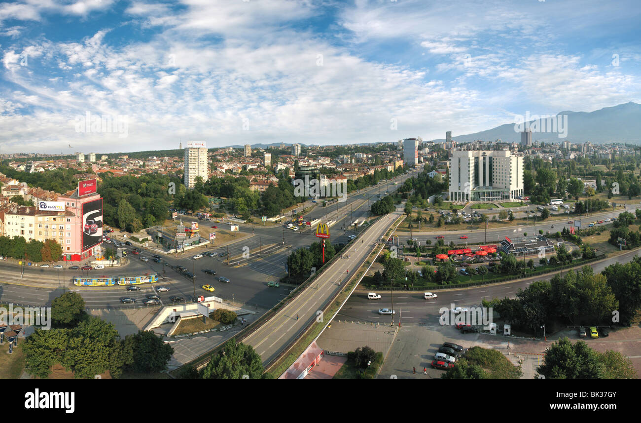 Aerial view of Sofia Stock Photo - Alamy