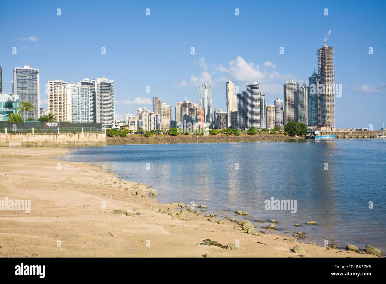 Avenue Balboa beach and Punta Paitilla, Panama City, Panama, Central ...