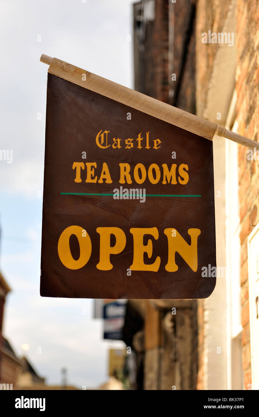 Castle Tea Rooms Open York UK Stock Photo - Alamy