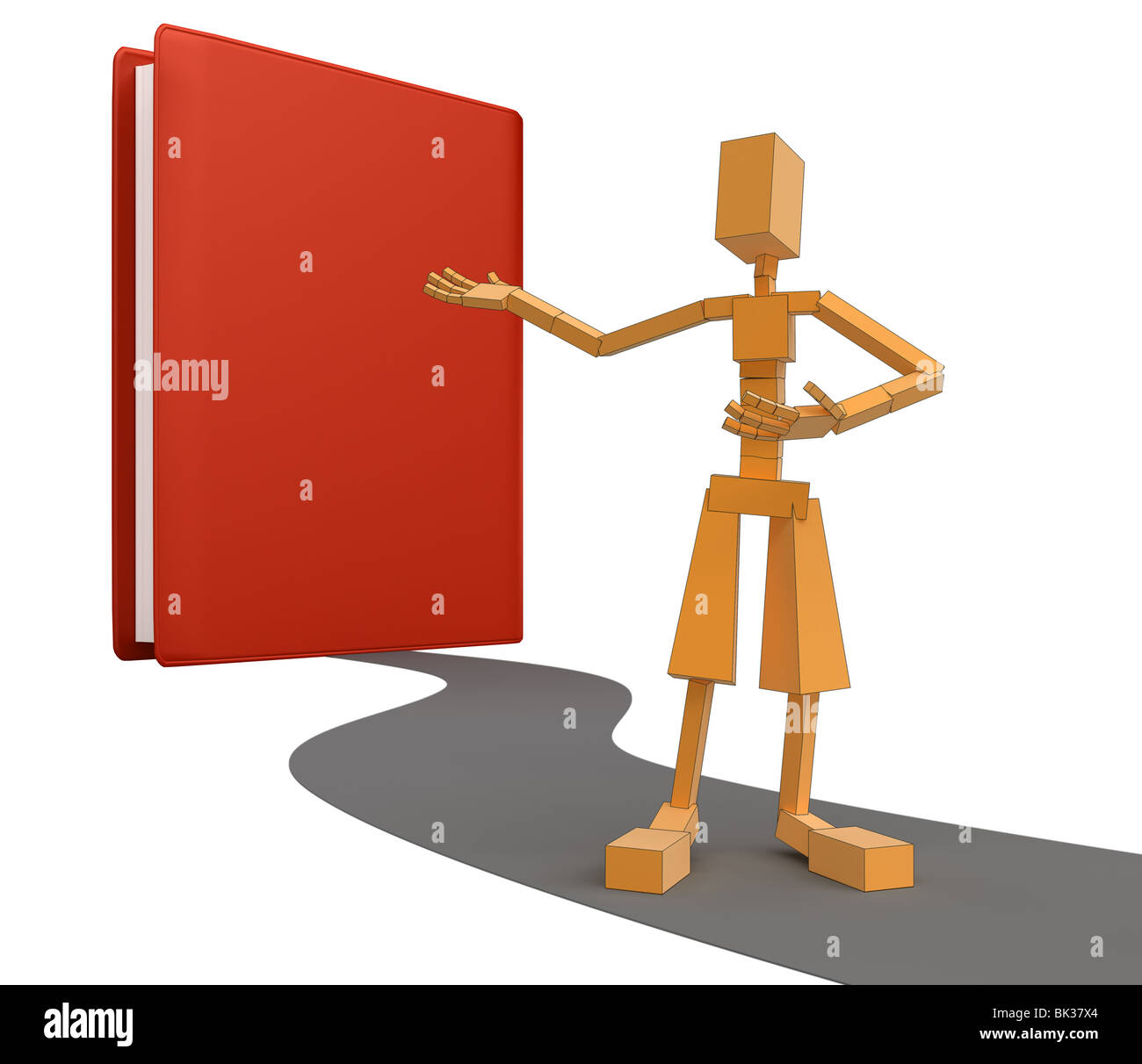 Person showing book Stock Photo - Alamy