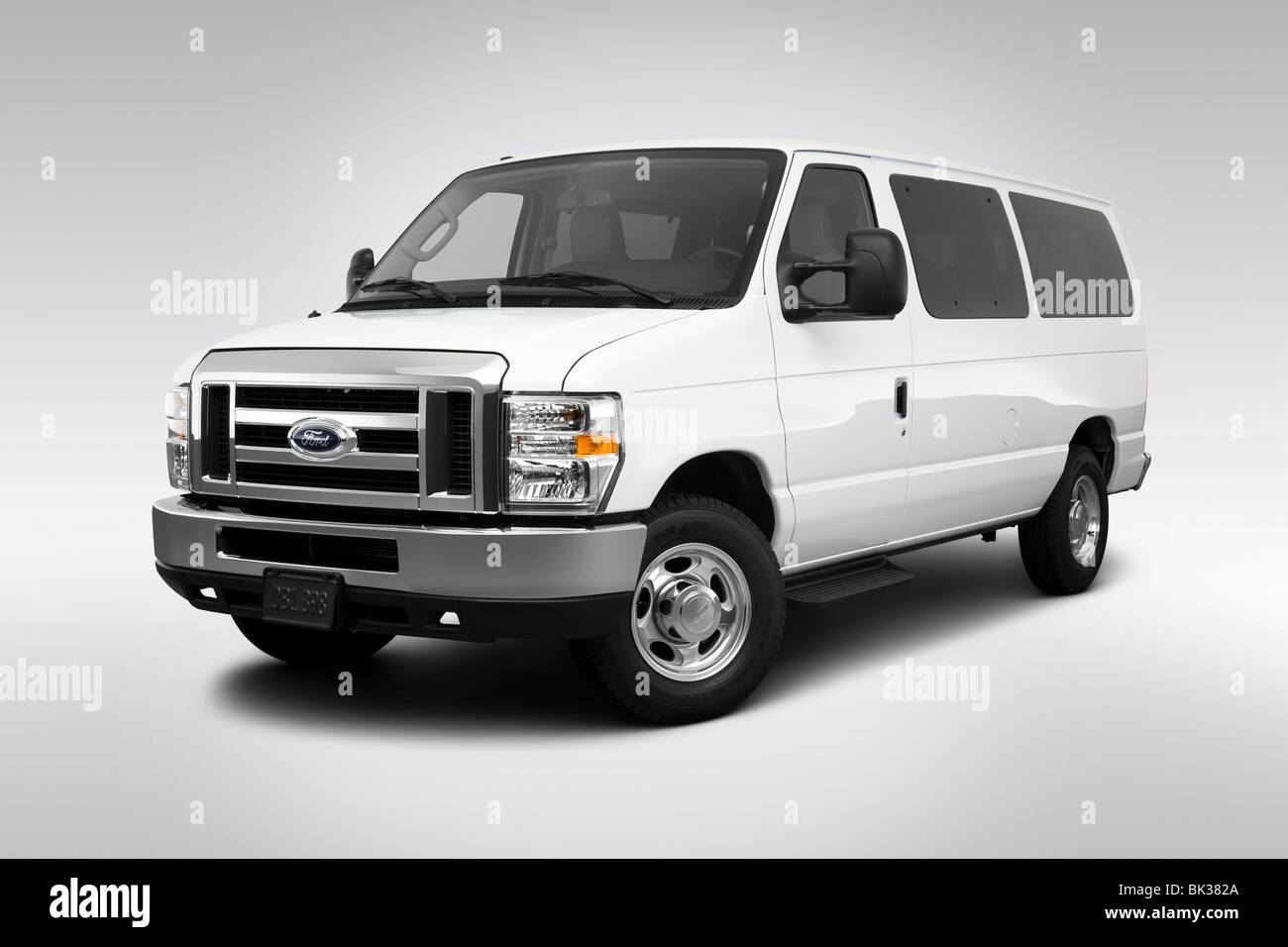 White Ford Family Van