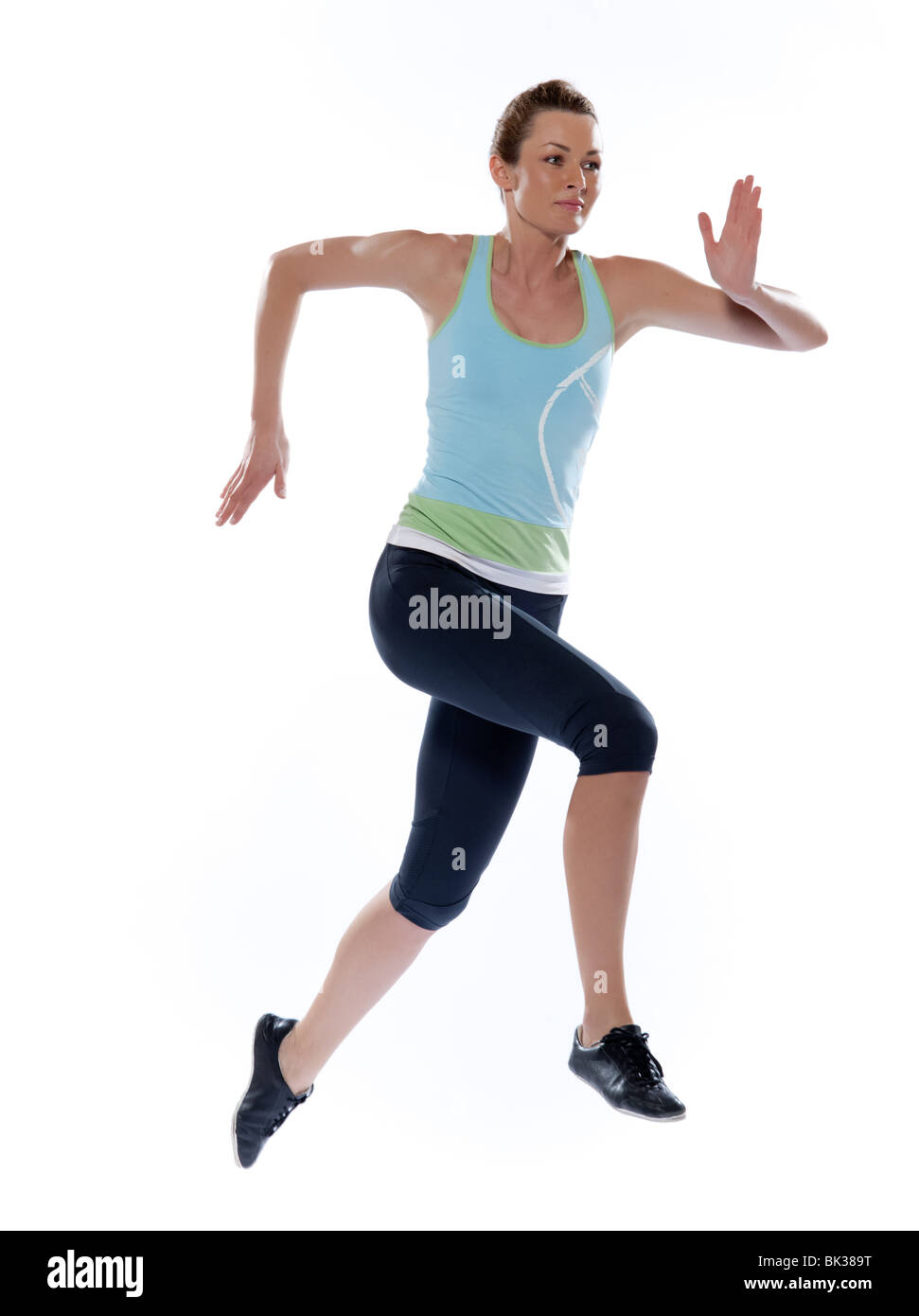 Dynamic running athlete runner Cut Out Stock Images & Pictures - Alamy
