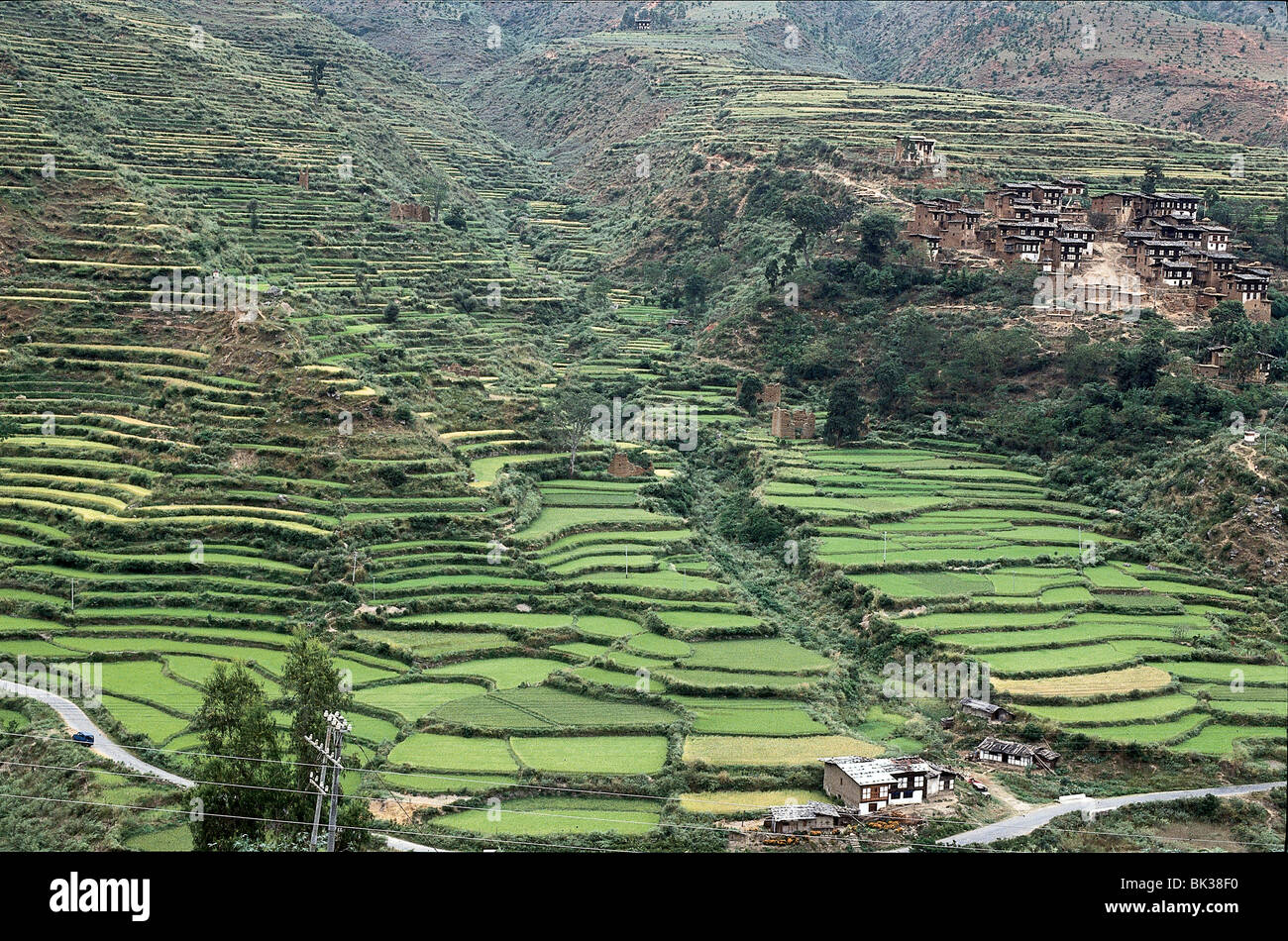 Terraced farming plots hi-res stock photography and images - Alamy