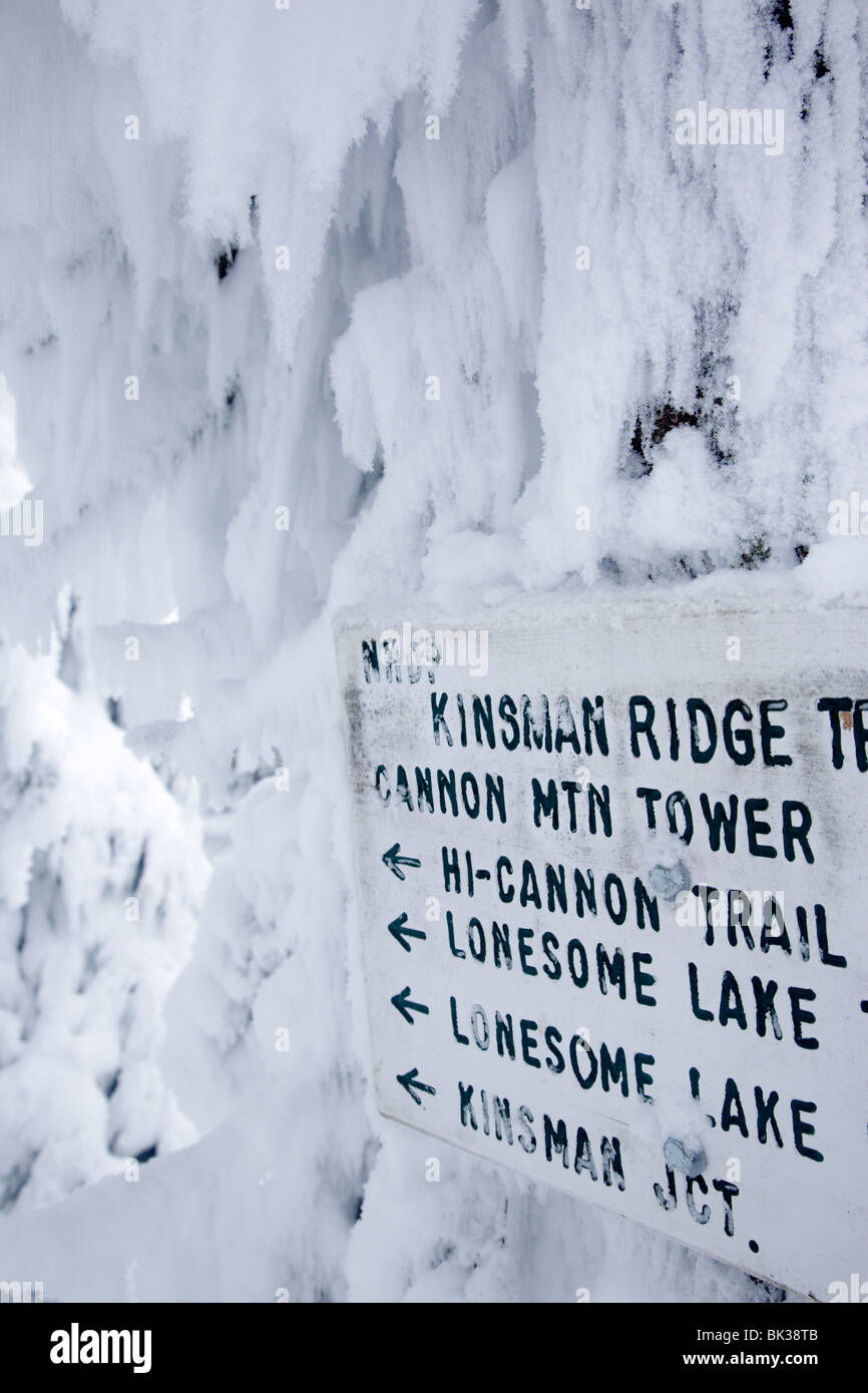 Franconia Notch State Park - Kinsman Ridge Trail during the winter ...