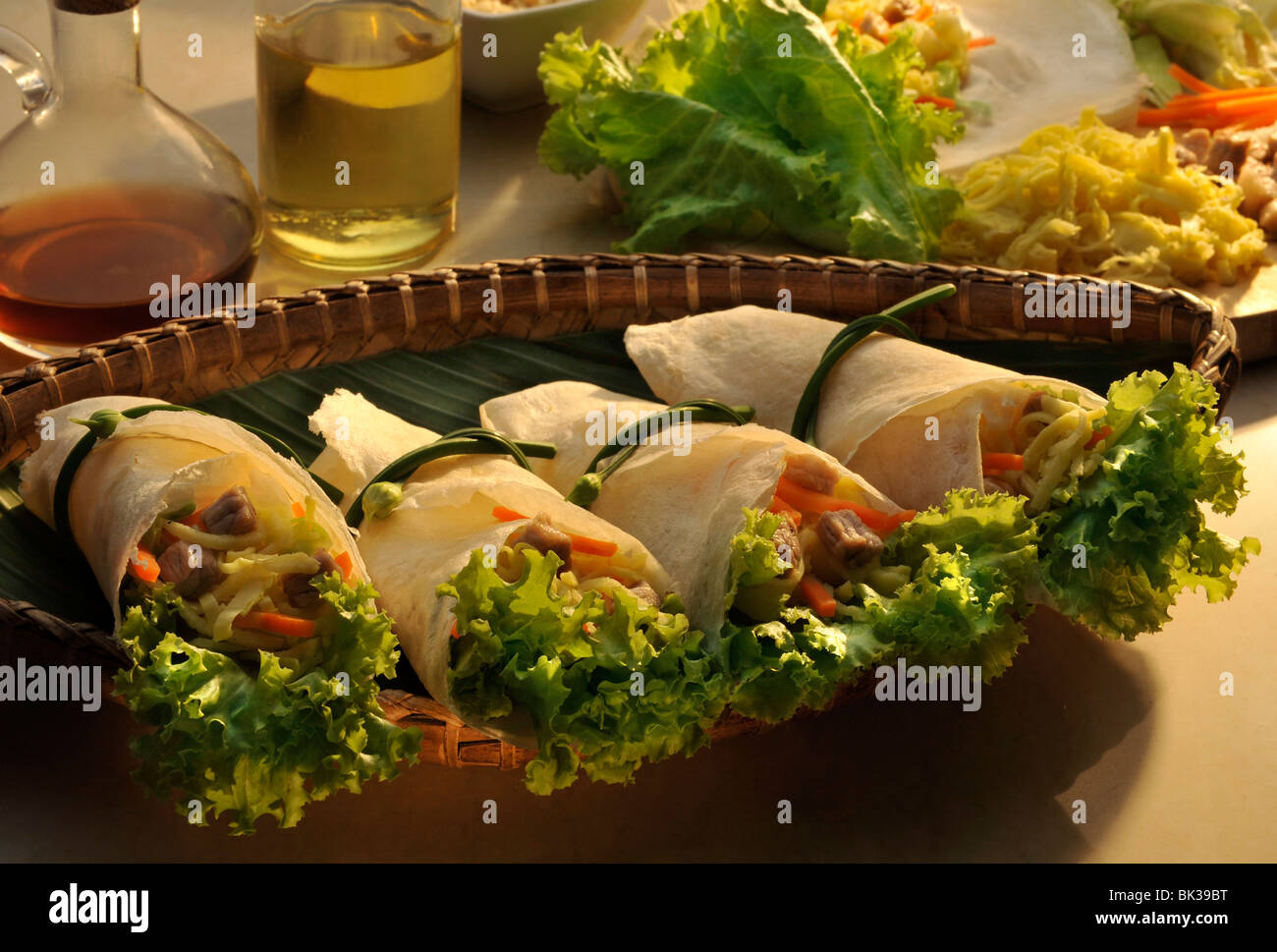 Image of spring rolls hi-res stock photography and images - Alamy