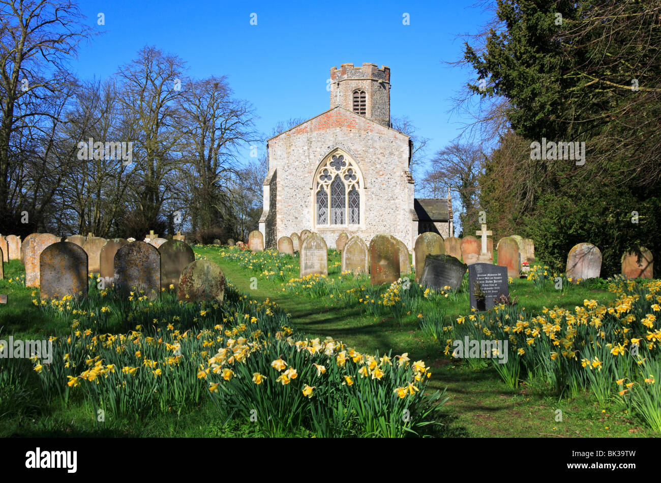 Church of Saint Catherine at Fritton, Norfolk, United Kingdom, with ...