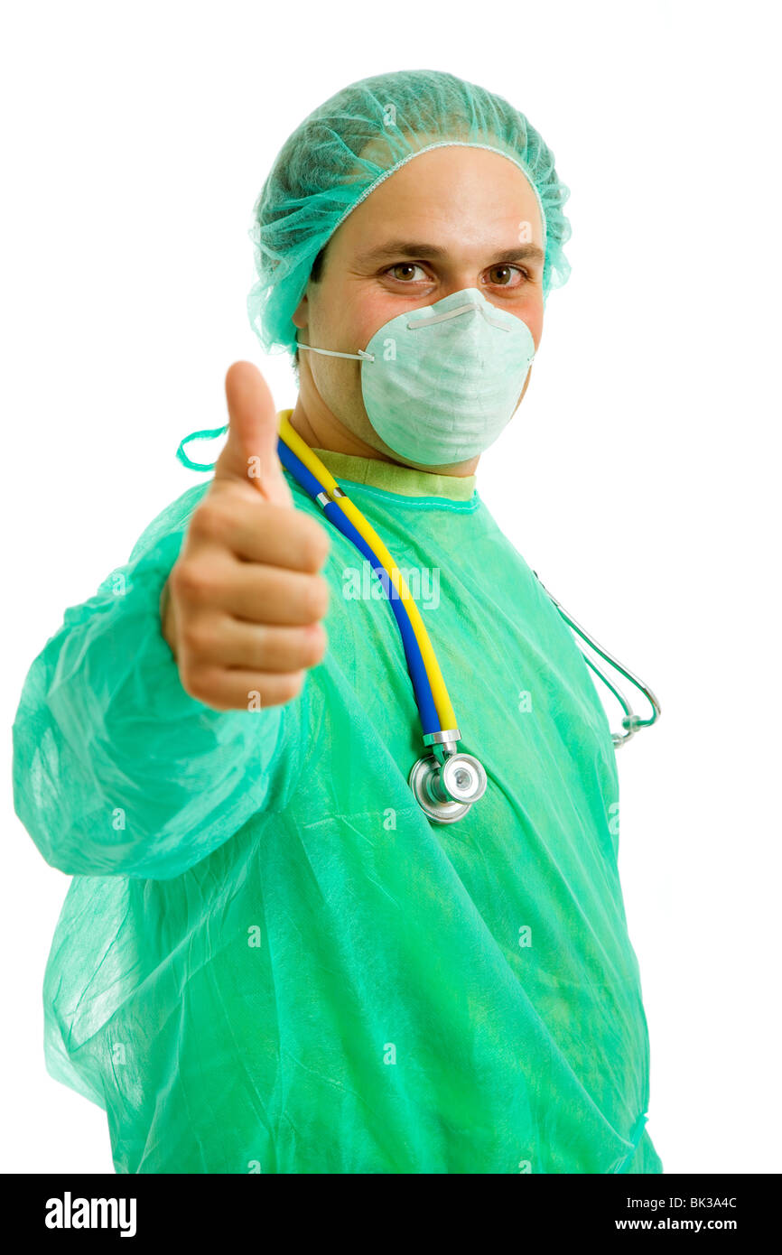 young male doctor, isolated on white background Stock Photo - Alamy