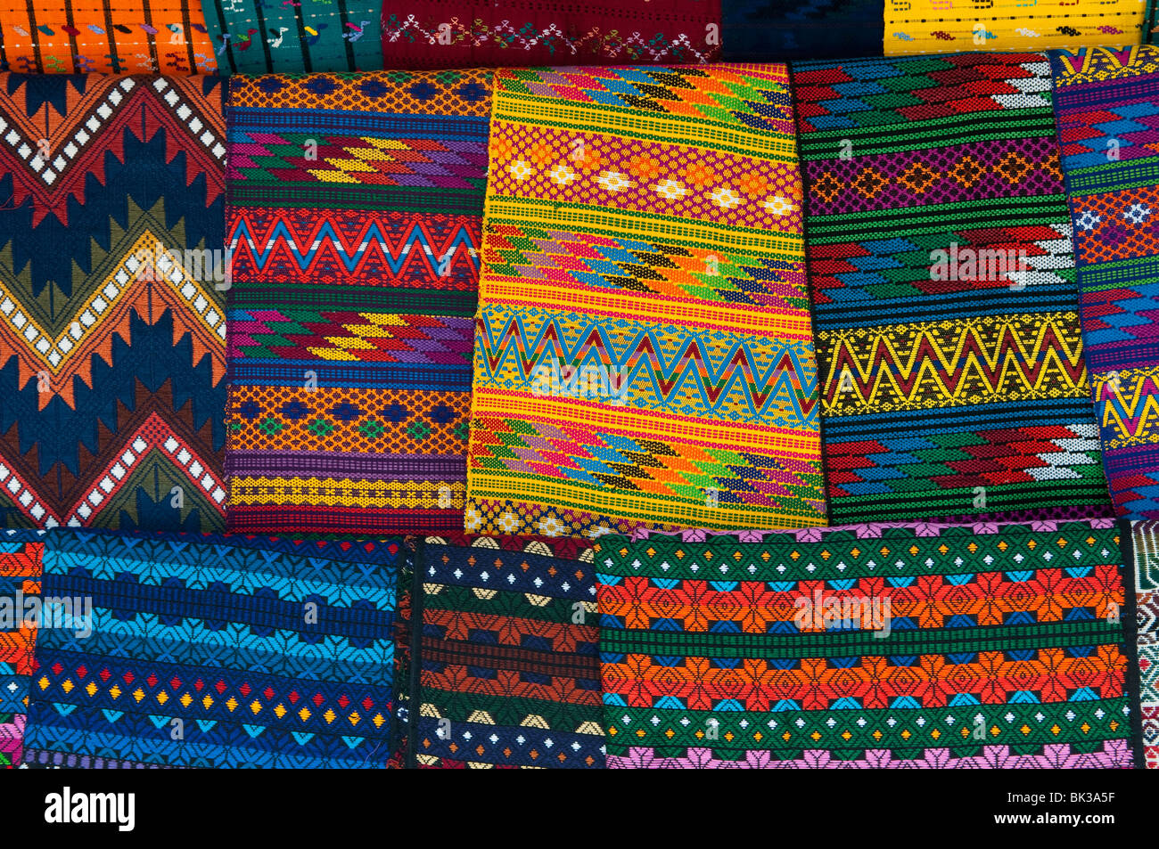 Textiles, Santiago Atitlan, Lake Atitlan, Guatemala, Central America ...