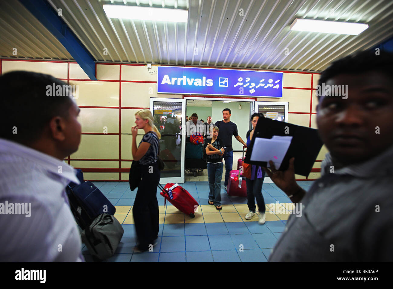Male International Airport on September 27, 2009 in Male, Maldives.The ...