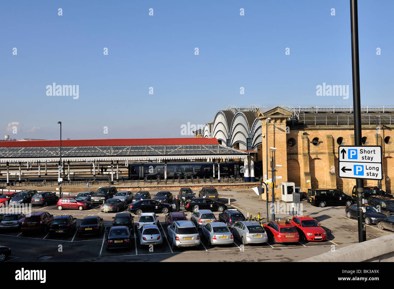 York main railway train station York UK Stock Photo - Alamy