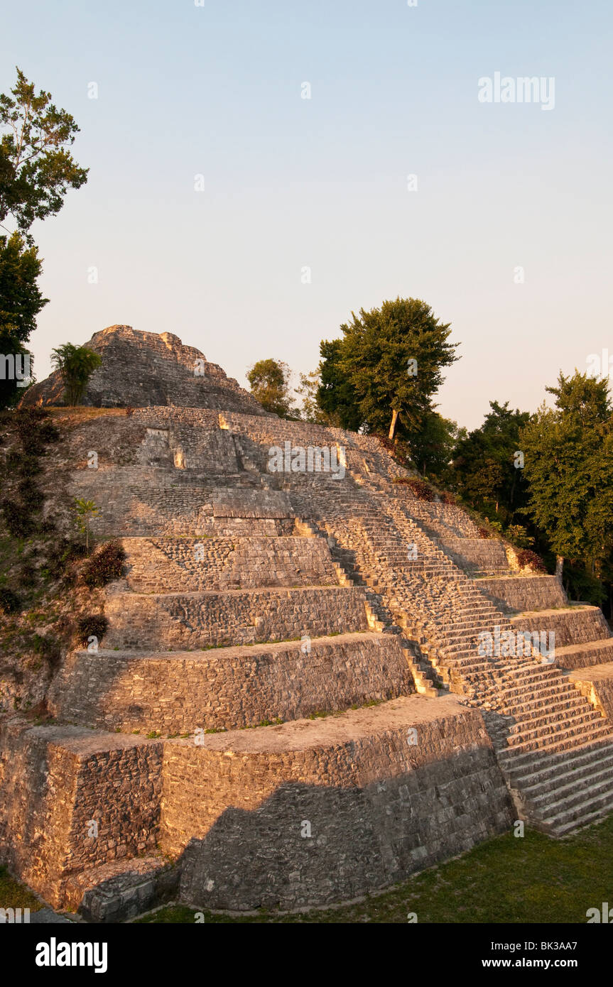 Mayan archaeological site, Yaxha, Guatemala, Central America Stock ...