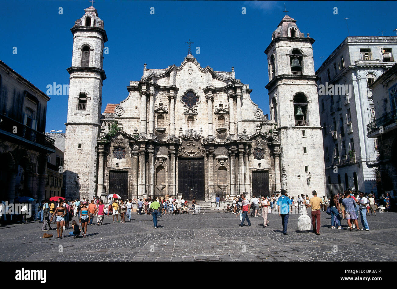 Cathedral of Havana Cuba (built between 1748-1777) in Old Havana is a ...