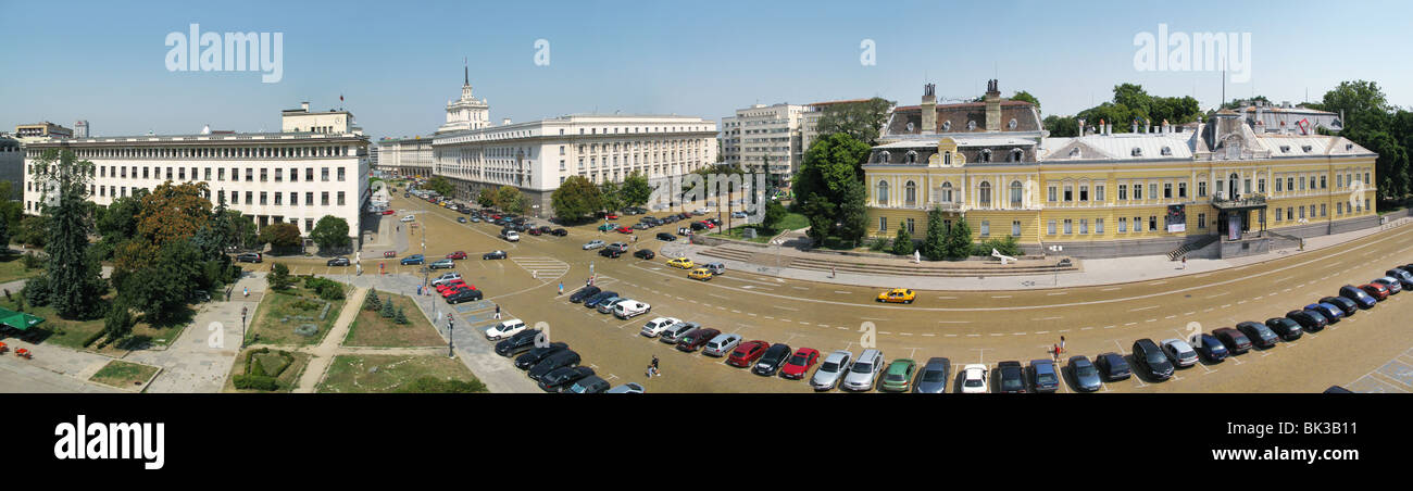 Aerial view of Alexander Batenberg square in Sofia Stock Photo - Alamy