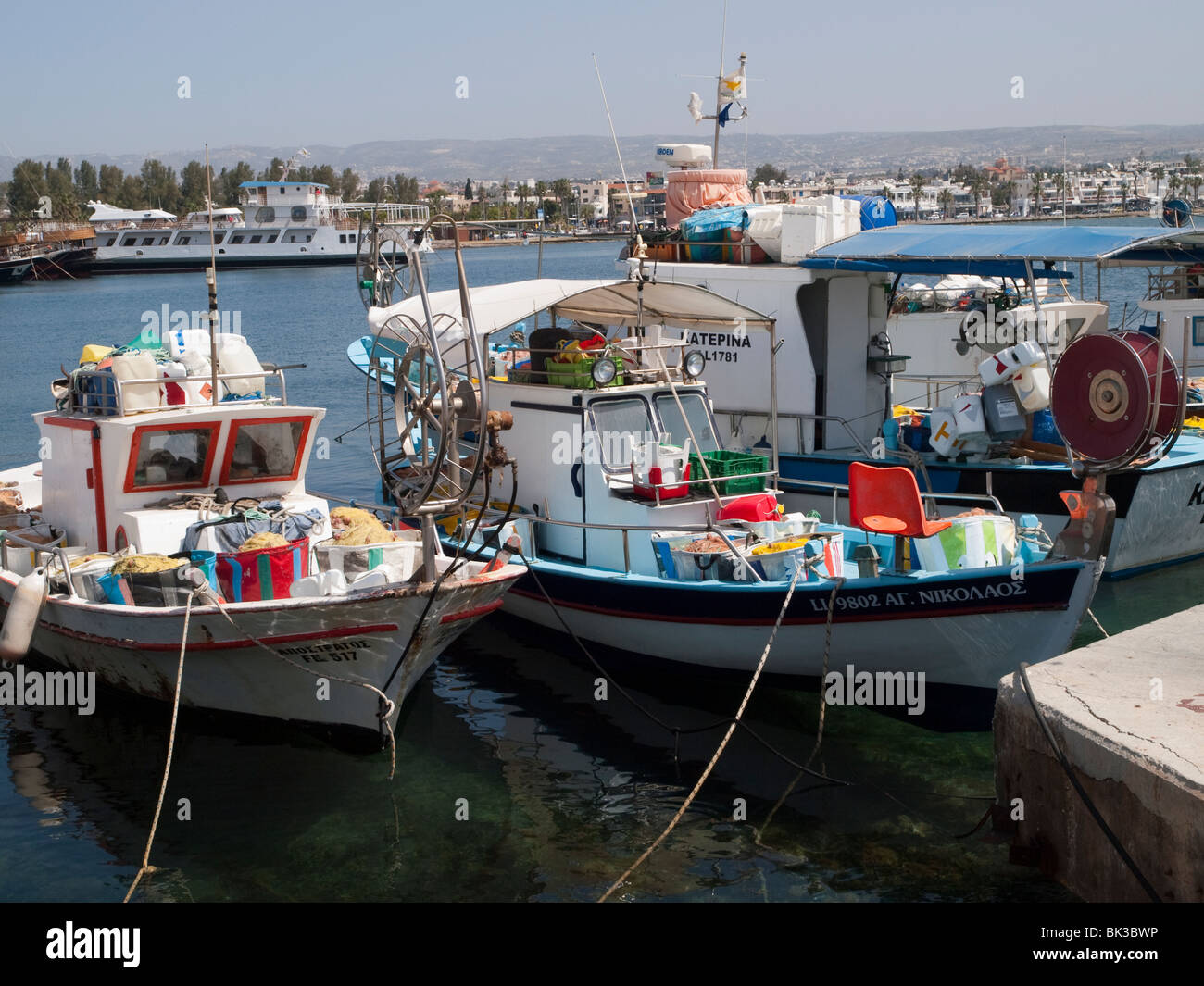 The Harbour in Paphos, Cyprus Europe Stock Photo - Alamy