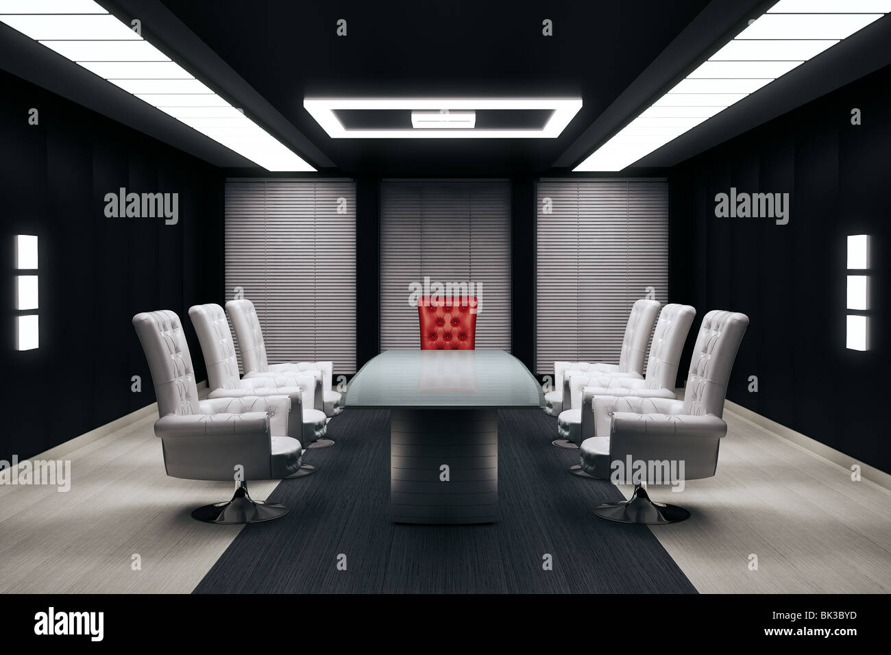 Boardroom 3d render Stock Photo - Alamy