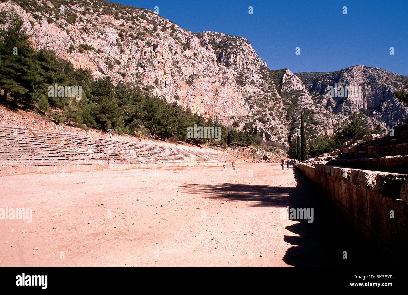 View of stadium at Delphi sanctuary used for Pythian Games - Pythian ...