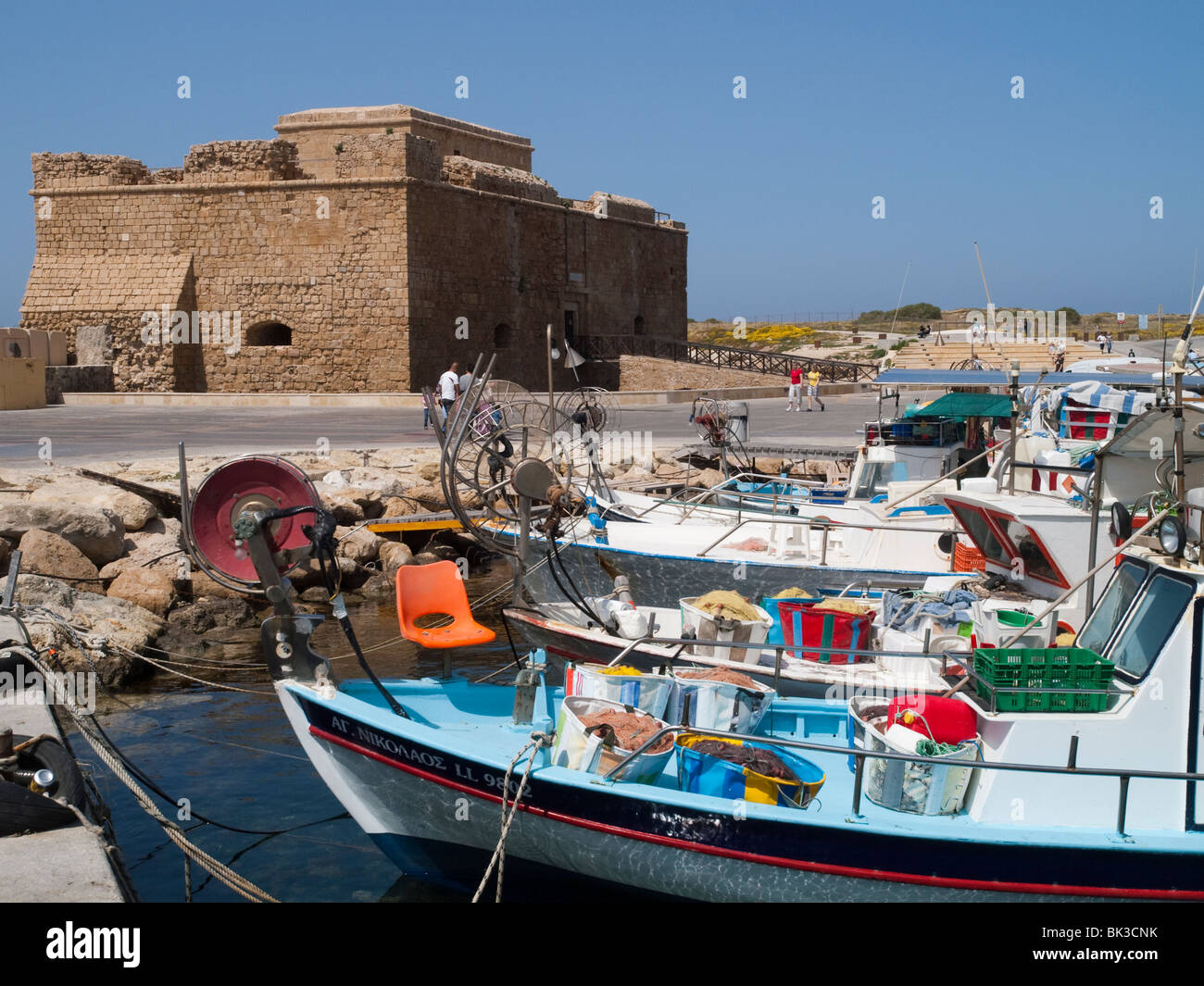 The Harbour in Paphos, Cyprus Europe Stock Photo - Alamy