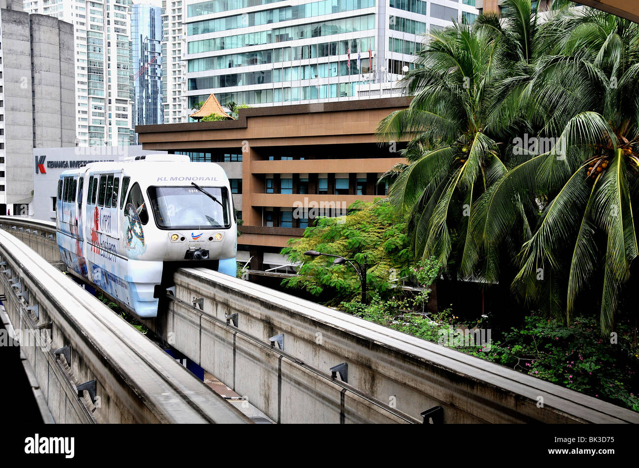 sky train, KL Monorail, Kuala Lumpur, Malaysia Stock Photo - Alamy