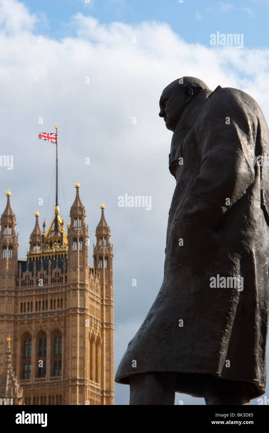 Churchill flag hi-res stock photography and images - Alamy