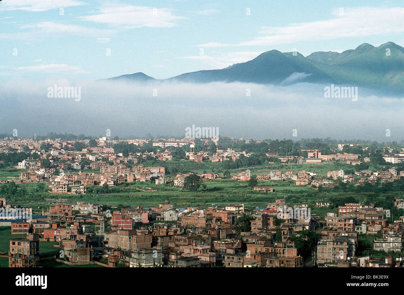 Smog and pollution over Kathmandu, Nepal Stock Photo - Alamy