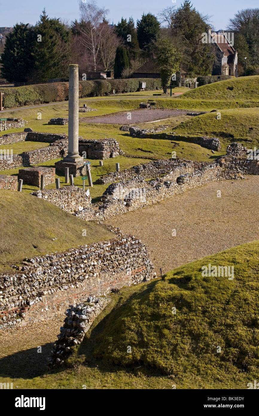 St albans roman ruins hi-res stock photography and images - Alamy