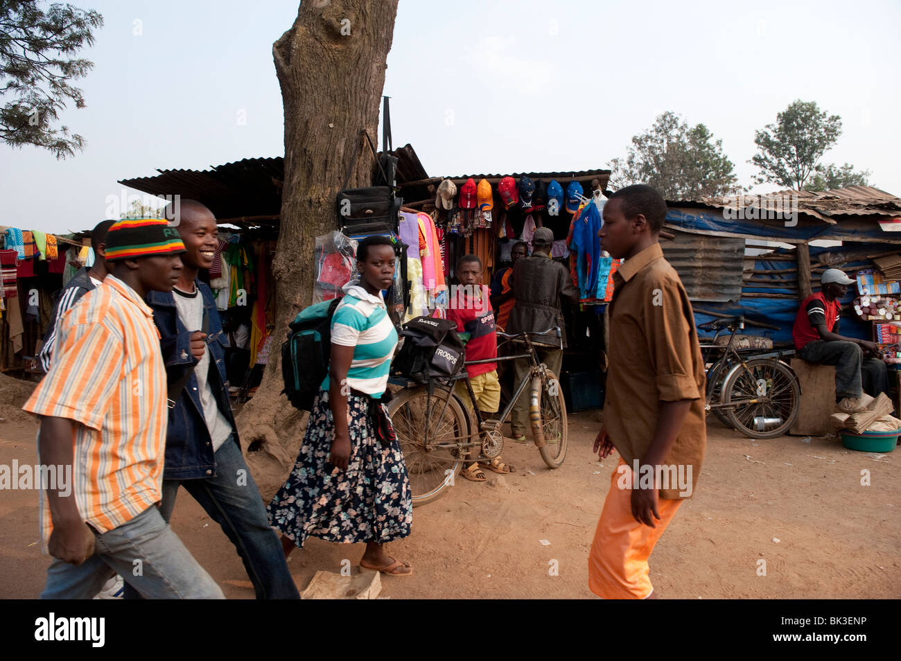 Rwandan street life on roadside Stock Photo - Alamy