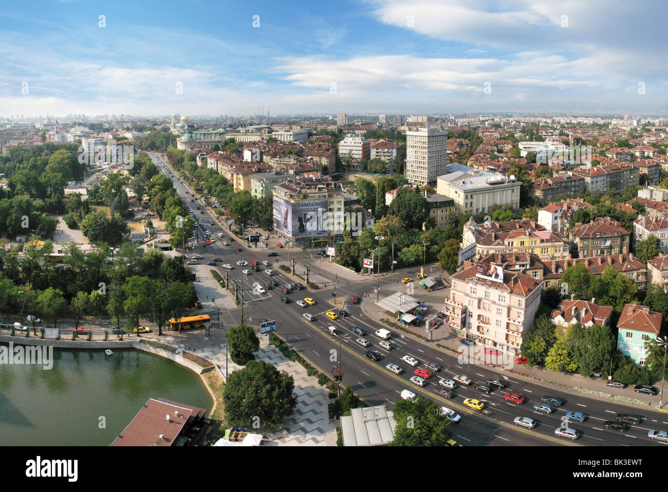 Aerial view of Sofia city center Stock Photo - Alamy