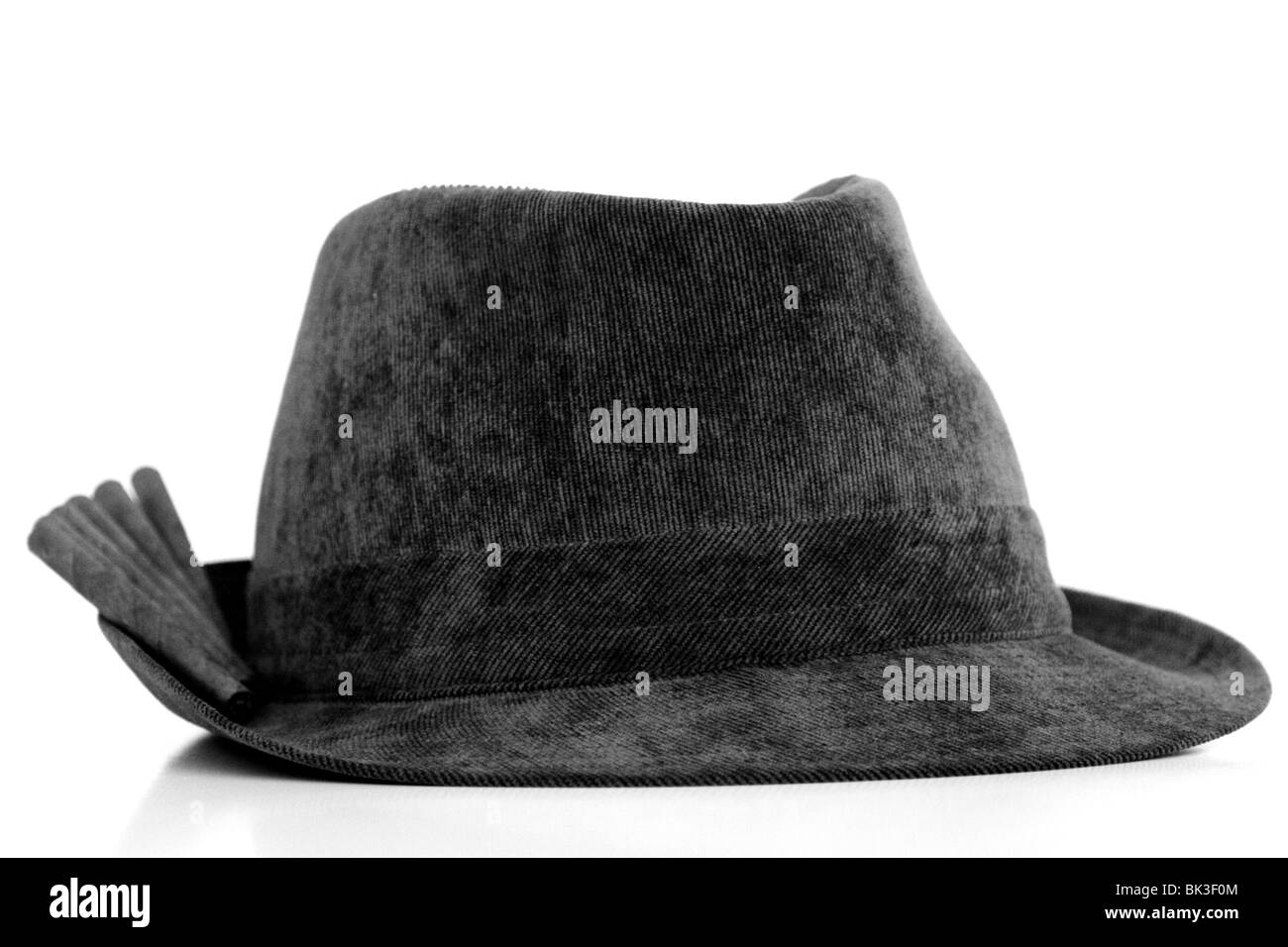 Man with felt hat Black and White Stock Photos & Images - Alamy