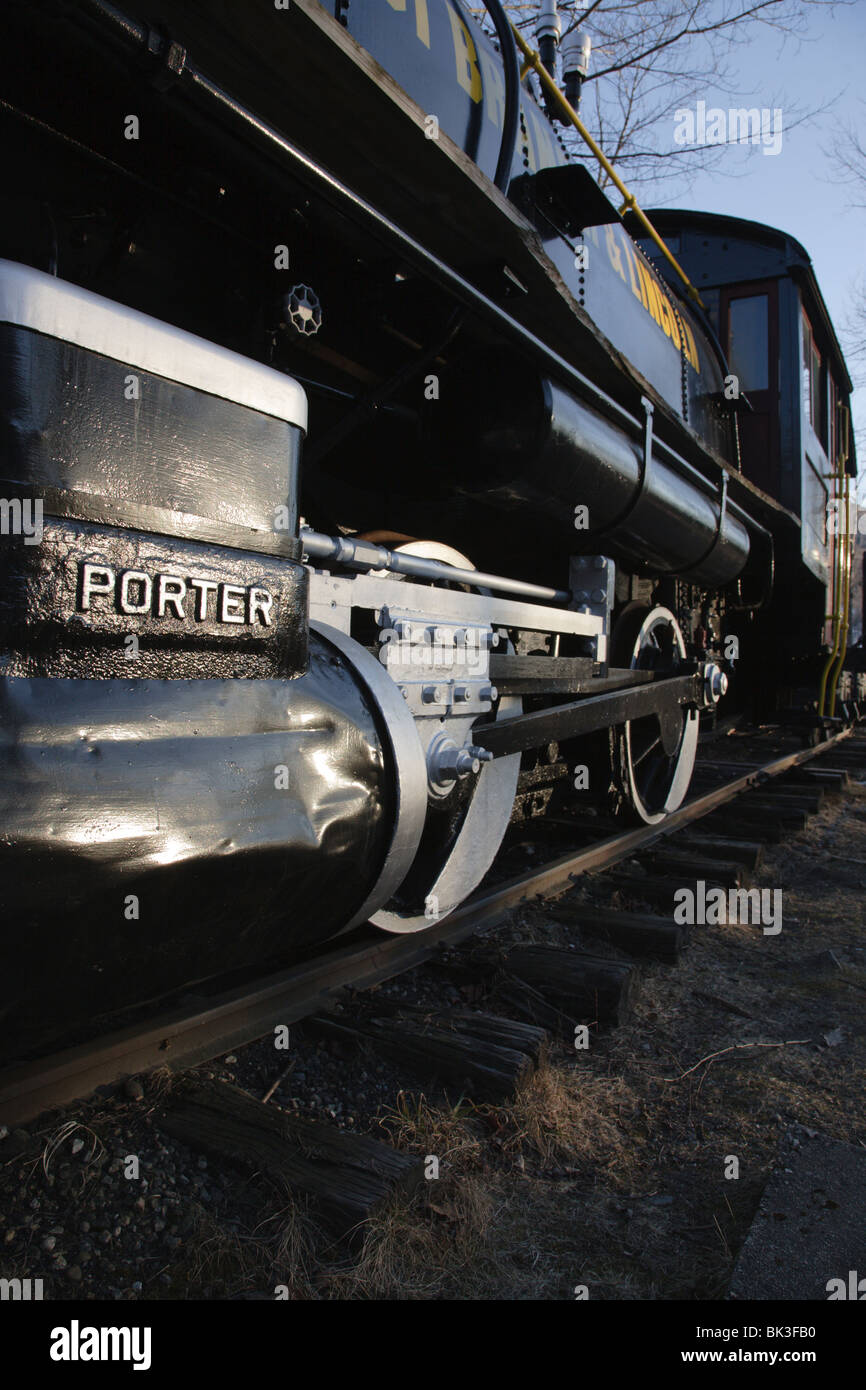 Porter 50 ton saddle tank engine locomotive on display at Loon Mountain ...