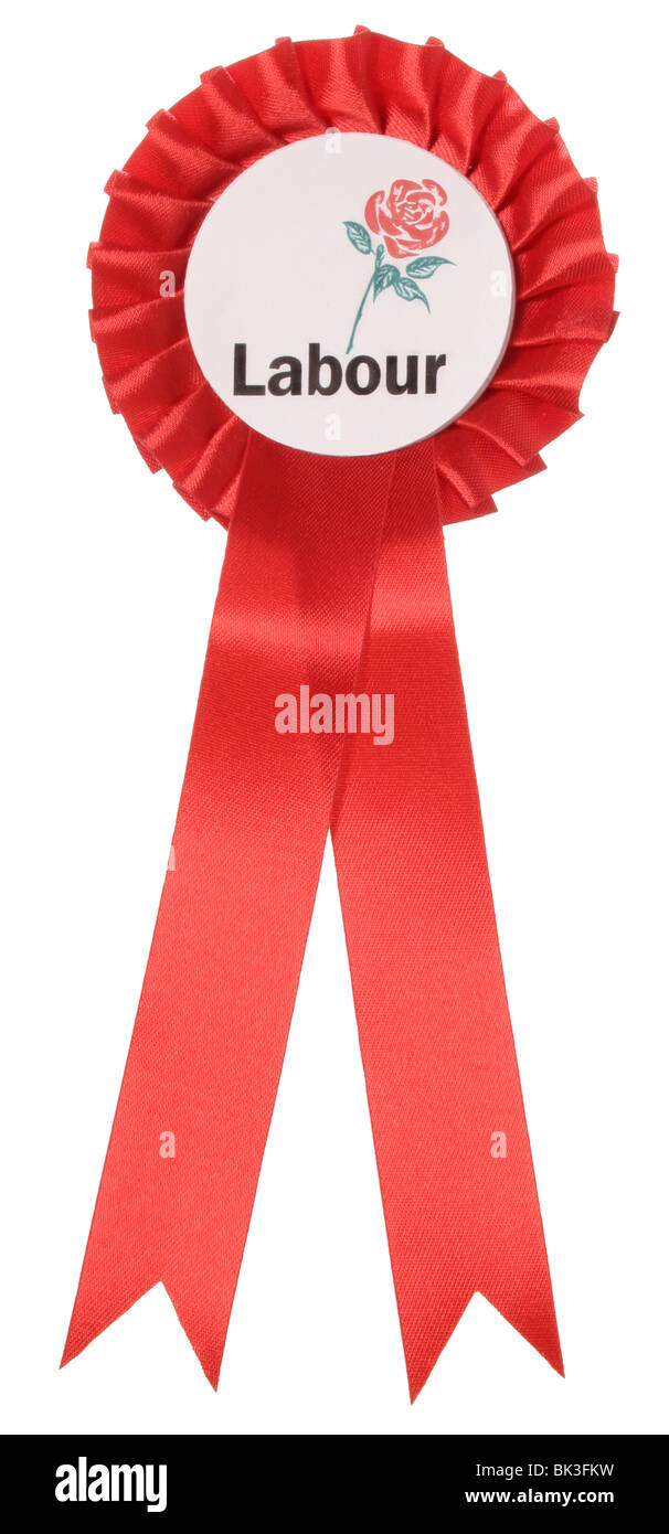Red Labour Rosette Stock Photo - Alamy