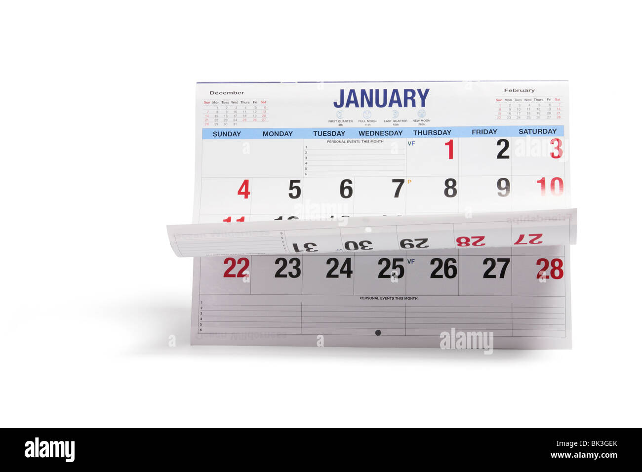 Weeks calendar hi-res stock photography and images - Alamy