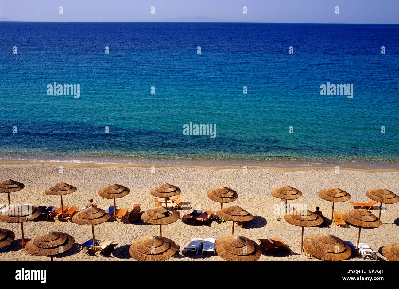 Elia beach, Mykonos island, Greece Stock Photo - Alamy