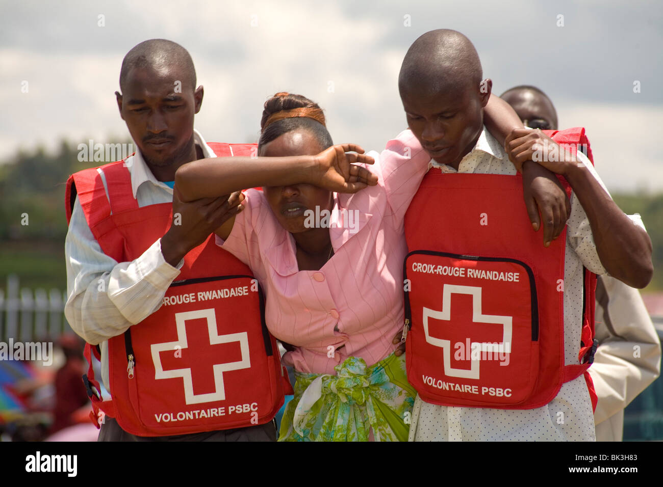 People during Reconciliation ceremony in Kibeho on the anniversary of ...