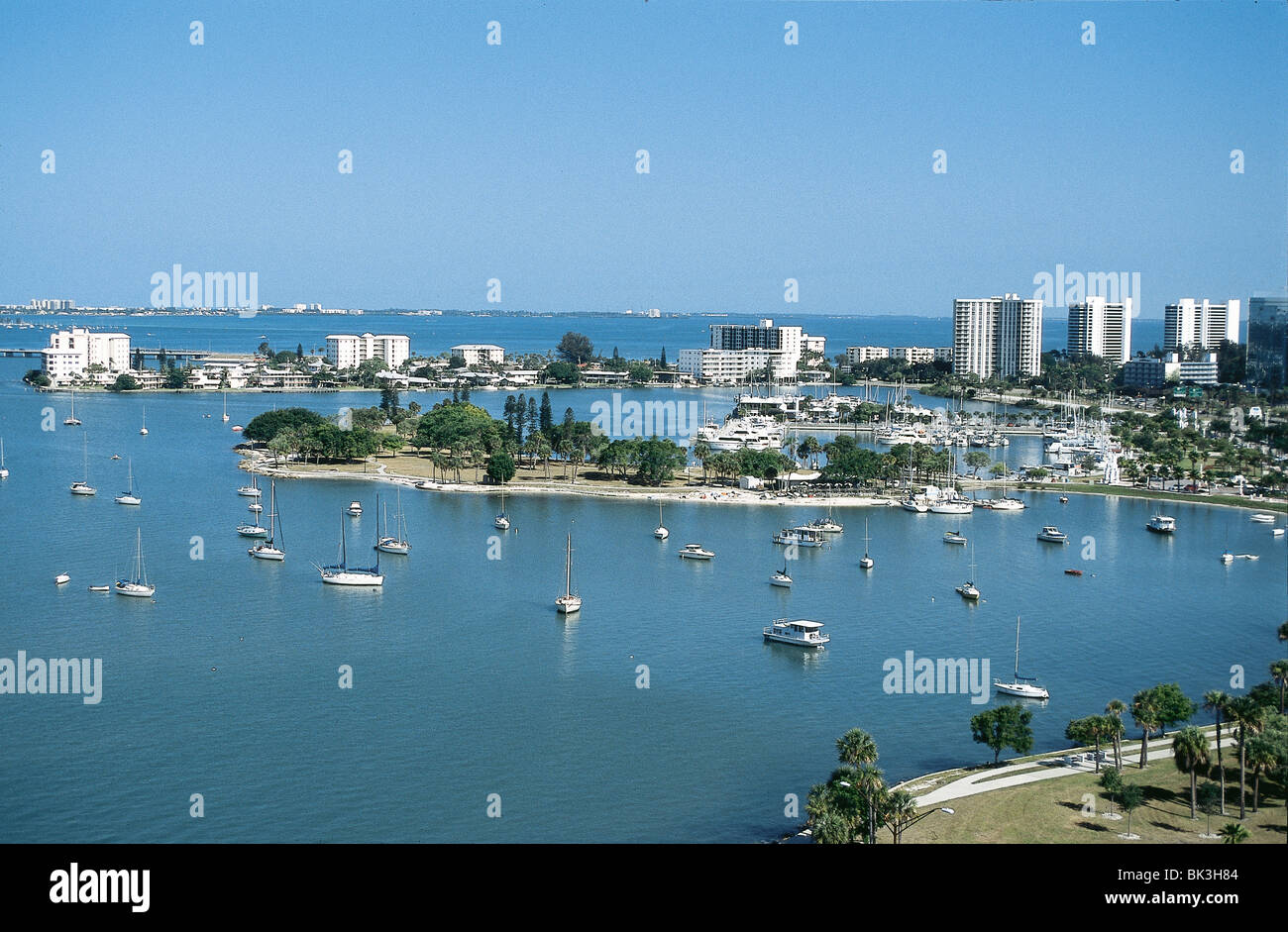 Aerial view sarasota city hi-res stock photography and images - Alamy