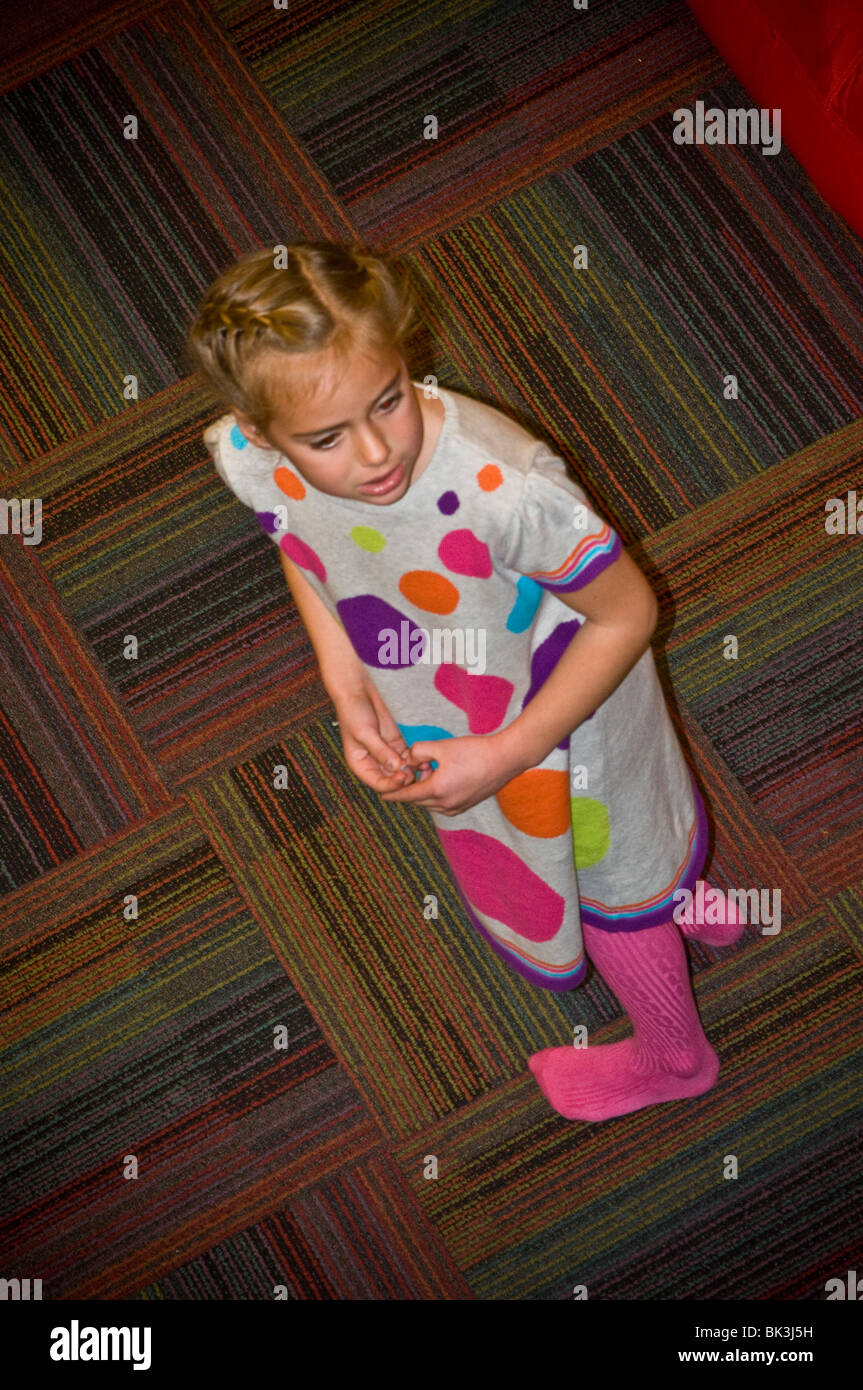 Overhead view of one young female teen Stock Photo - Alamy