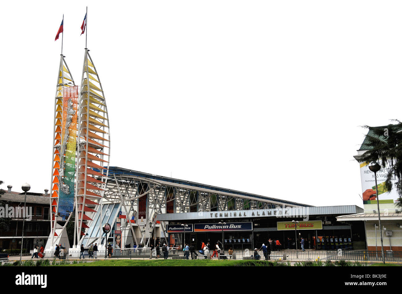 buses terminal station, Alameda, Santiago, Chile Stock Photo - Alamy